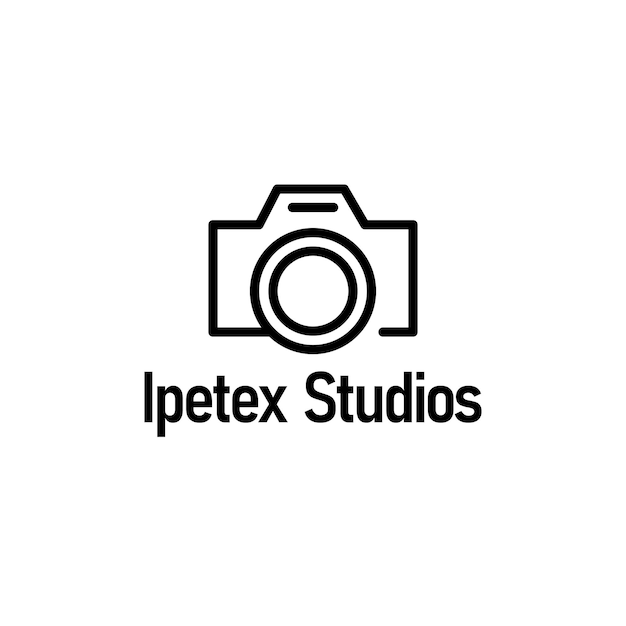 Minimalist Camera Icon and Ipetex Studios Branding | Jiffy Designs