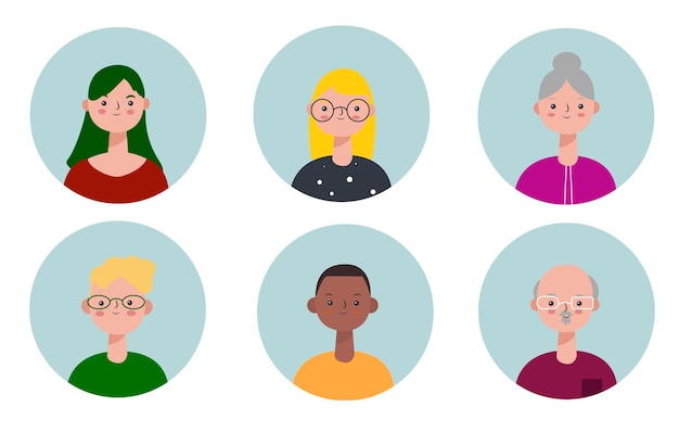 Diverse Portraits of Smiling People with Unique Styles | Jiffy Designs