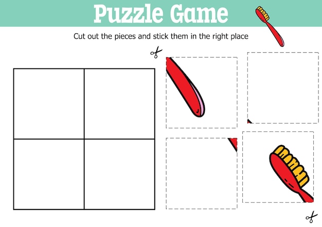 Engaging Puzzle Game with Vibrant Toothbrush Pieces | Jiffy Designs