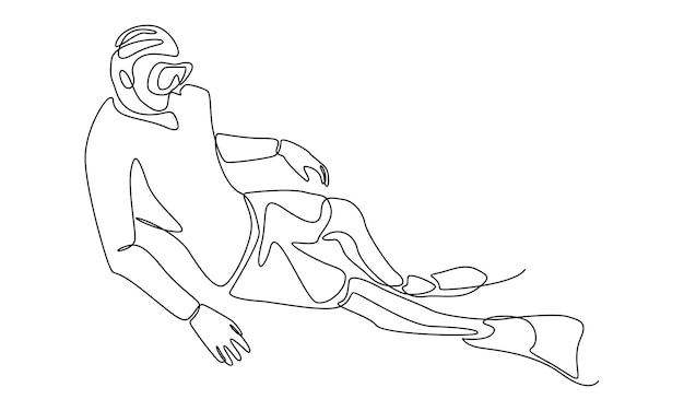 Minimalist Outline of a Relaxing Figure | Jiffy Designs