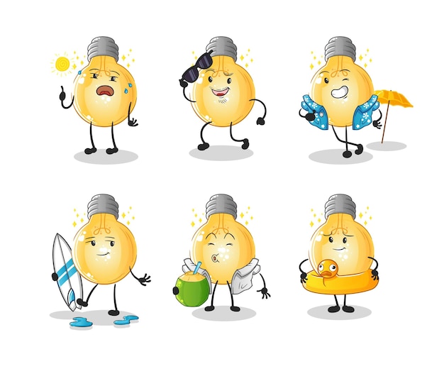 Vibrant Collection of Playful Light Bulb Characters | Jiffy Designs