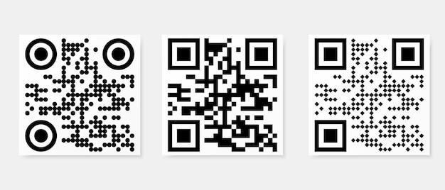 Minimalist Monochrome QR Code Patterns | Jiffy Designs