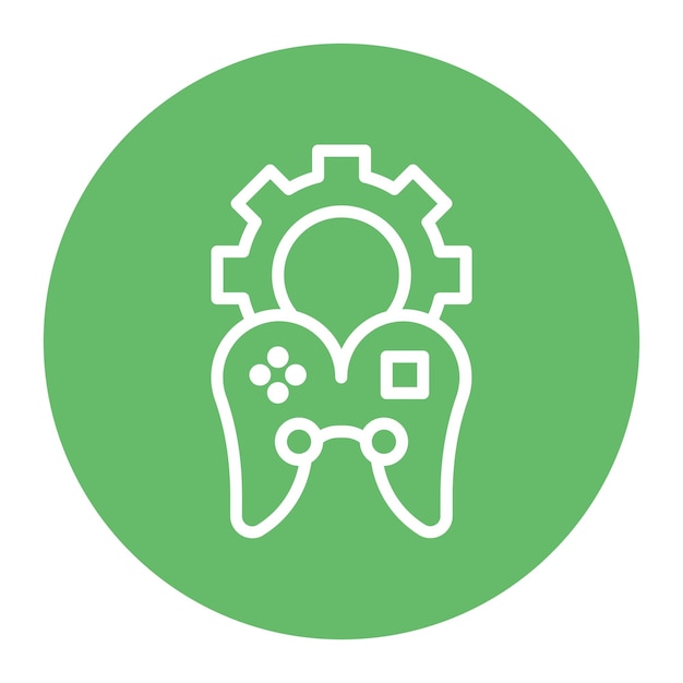 Vibrant Gear and Gaming Controller Icon | Jiffy Designs