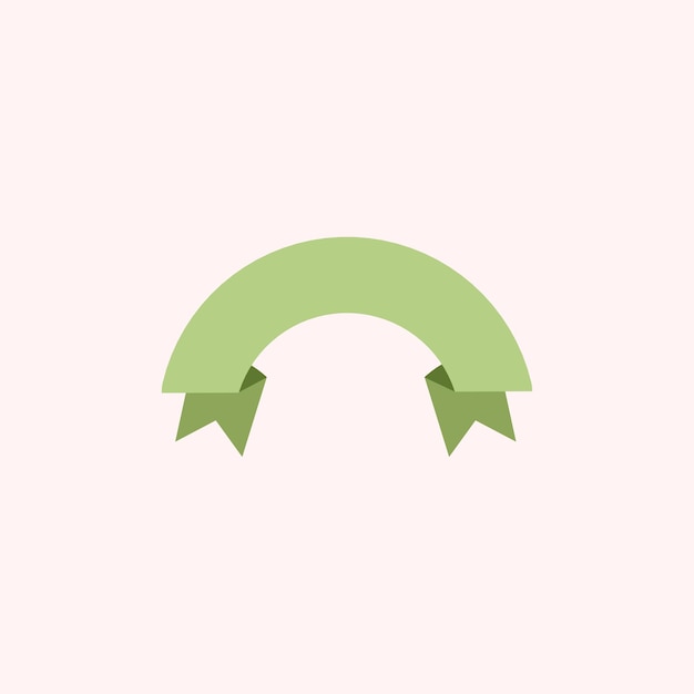 Vibrant Green Ribbon Arch with Pointed Ends | Jiffy Designs