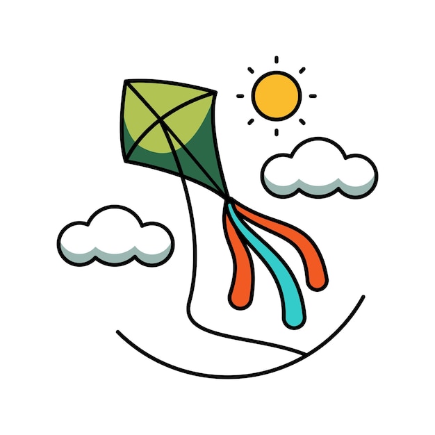 Vibrant Kite Soaring Through Sunny Skies | Jiffy Designs
