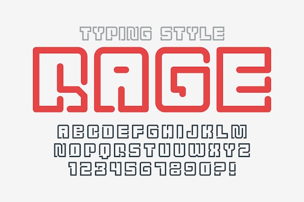 Vibrant Retro Typing Style Cage Font | Jiffy Designs