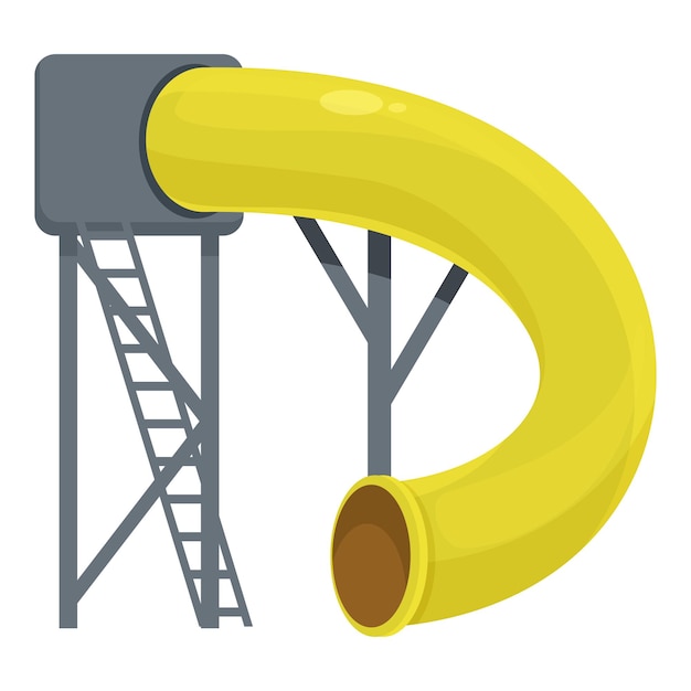 Vibrant Yellow Slide Towering Over Sturdy Gray Structure | Jiffy Designs