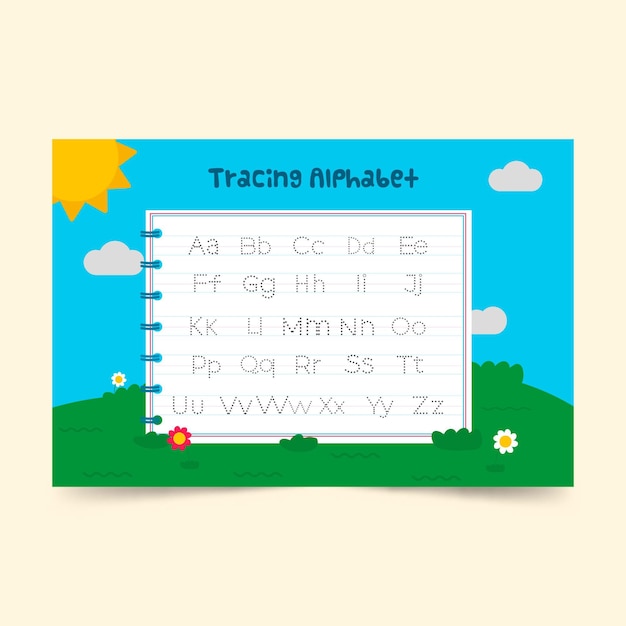 Vibrant Tracing Alphabet Board for Early Learning | Jiffy Designs