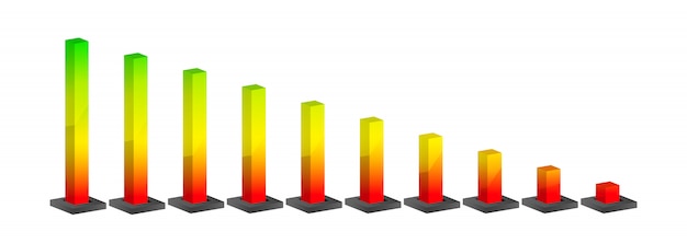 Vibrant Spectrum of Vertical Bars in Gradient Colors | Jiffy Designs