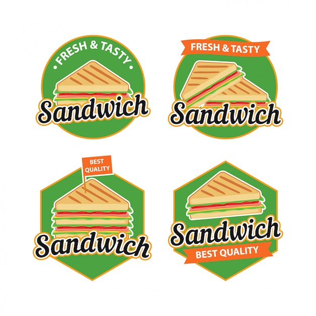 Delectable Sandwich Collection: Vibrant Logos for Culinary Delight ...