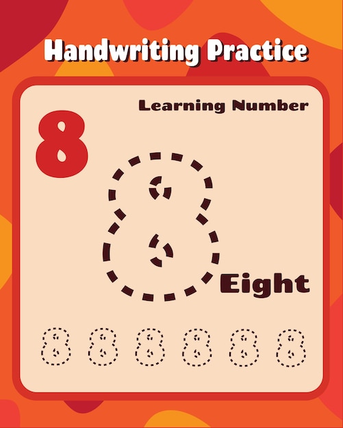 Engaging Handwriting Practice for the Number Eight | Jiffy Designs
