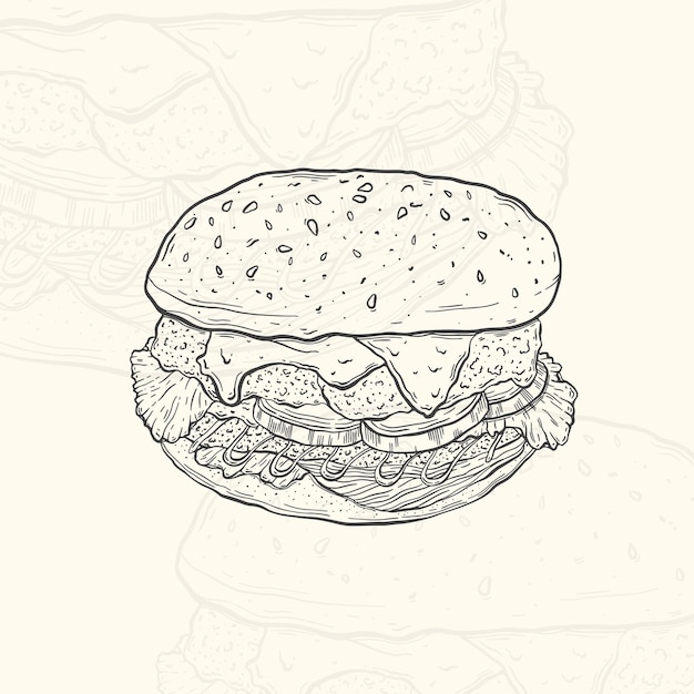 Delectable Handcrafted Burger with Savory Toppings | Jiffy Designs