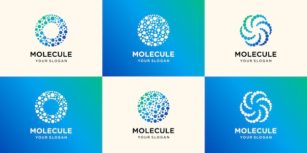 Vibrant Molecular Symbols: A Dynamic Collection of Graphic Elements ...