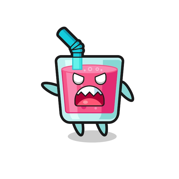 Adorable Angry Cartoon Drink Cup Character | Jiffy Designs