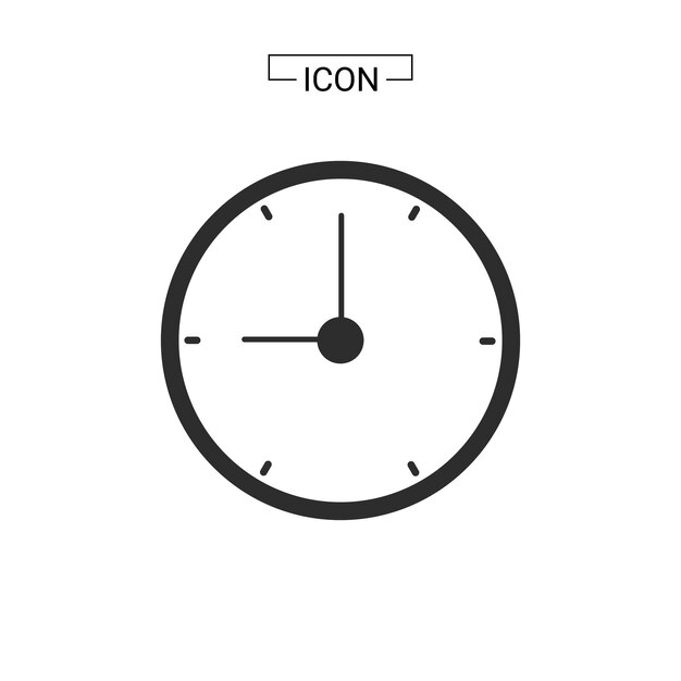 Simple Clock Icon with Minimalist Design | Jiffy Designs