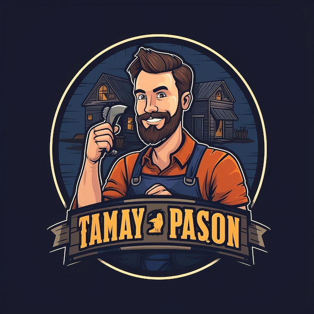 Handsome Handyman's Iconic Logo for Tamay Pason | Jiffy Designs