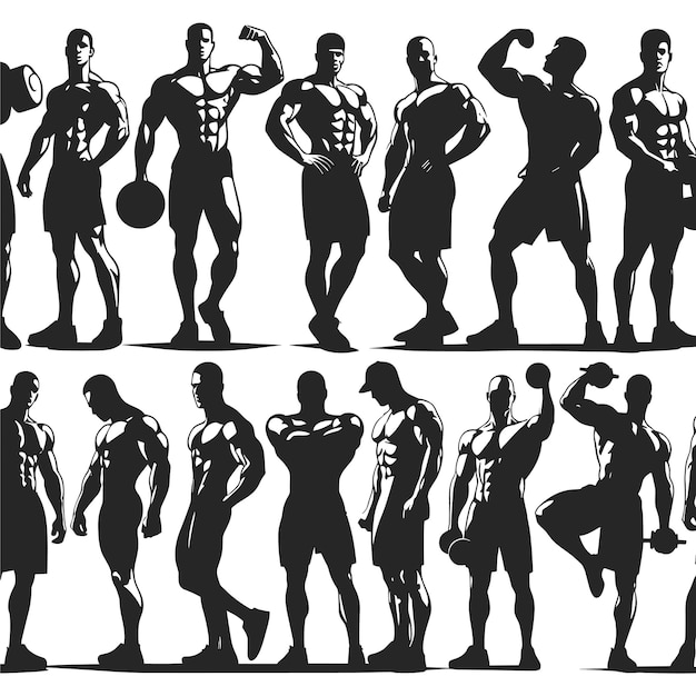Powerful Physiques: A Striking Silhouette Gallery of Muscular Forms ...