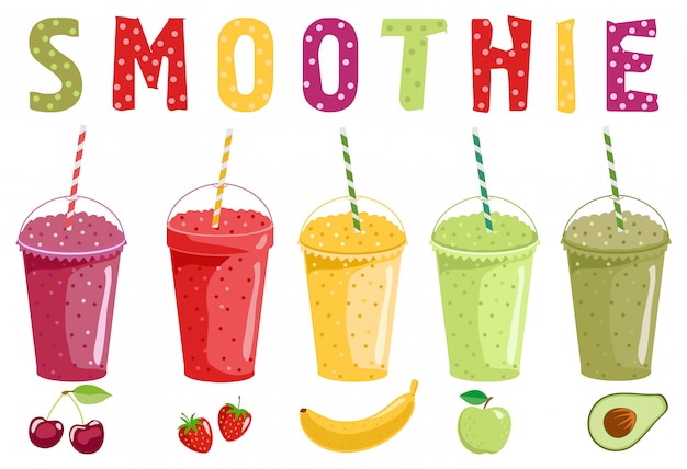 Vibrant Smoothie Cups with Fresh Fruit Accents | Jiffy Designs