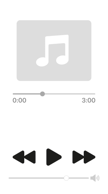 Minimalist Music Player Interface | Jiffy Designs