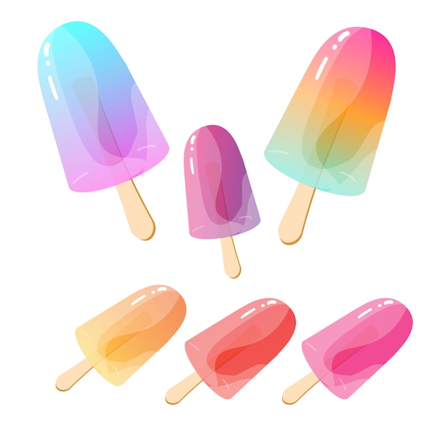 Vibrant Popsicle Collection with Gradient Hues | Jiffy Designs