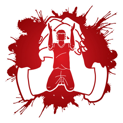 Prayer, Christian Praying ,Praise God, Worship Cartoon Graphic Vector ...