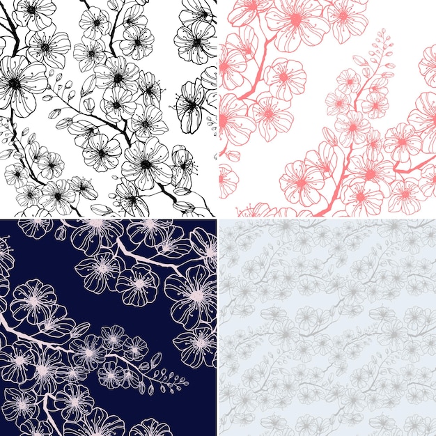 Vibrant Floral Patterns in Varied Styles and Color Schemes | Jiffy Designs