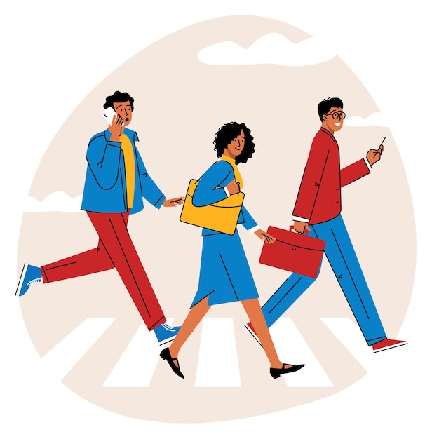 Diverse Group of Friends Striding Forward Together | Jiffy Designs