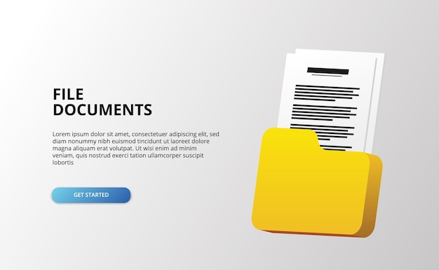 Vibrant File Folder Containing Important Documents | Jiffy Designs