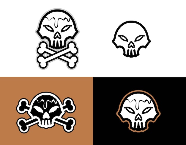 Menacing Skull and Crossbones Symbols in Contrasting Styles | Jiffy Designs