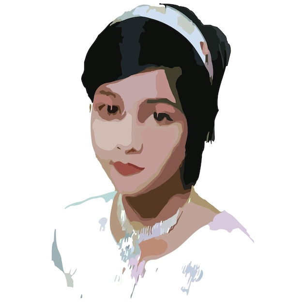 Elegant Portrait of a Graceful Young Woman | Jiffy Designs