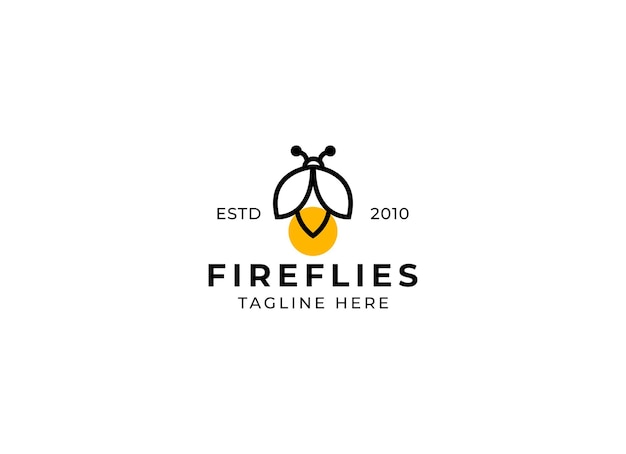 Elegant Firefly Logo with Established Date | Jiffy Designs