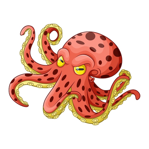 Vibrant Spotted Octopus Illustration for Dynamic Designs | Jiffy Designs