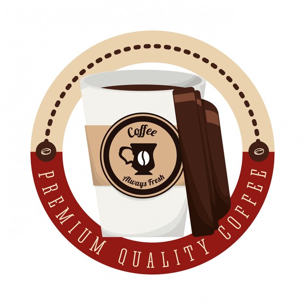 Premium Quality Coffee Logo with Stylish Emblem | Jiffy Designs