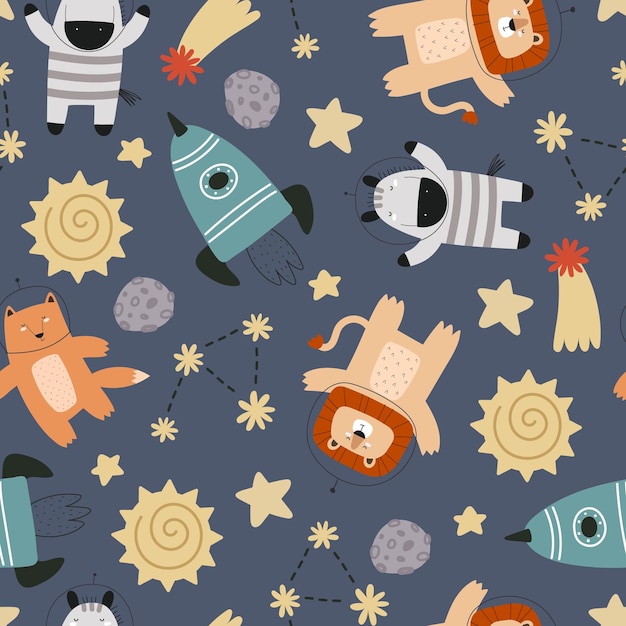 Whimsical Cosmic Critter Collection: Playful Celestial Creatures Adorn ...