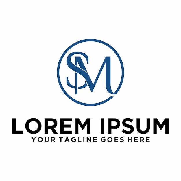 Elegant Monogram Logo with Circular Design and Initials | Jiffy Designs