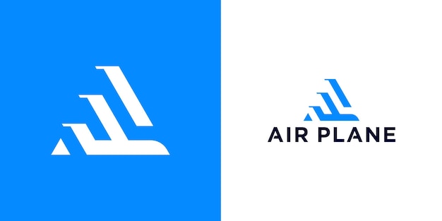 Sleek and Soaring Air Plane Logo Design | Jiffy Designs