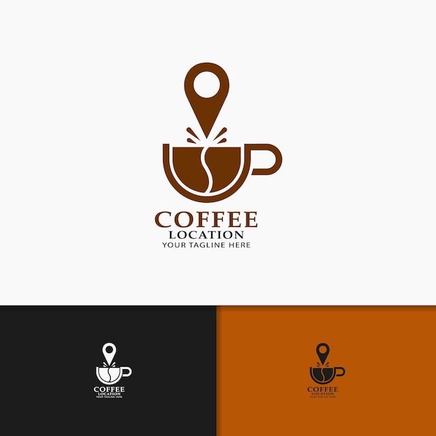 Captivating Coffee Location Icon Design | Jiffy Designs