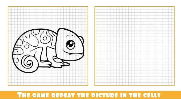 Playful Chameleon Patterns in a Grid Layout | Jiffy Designs