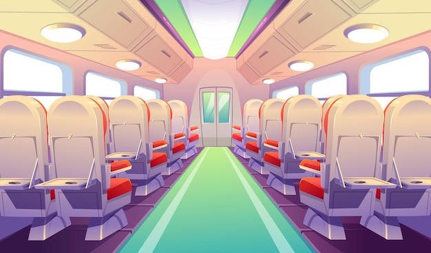 Vibrant Interior of a Modern Train Carriage | Jiffy Designs