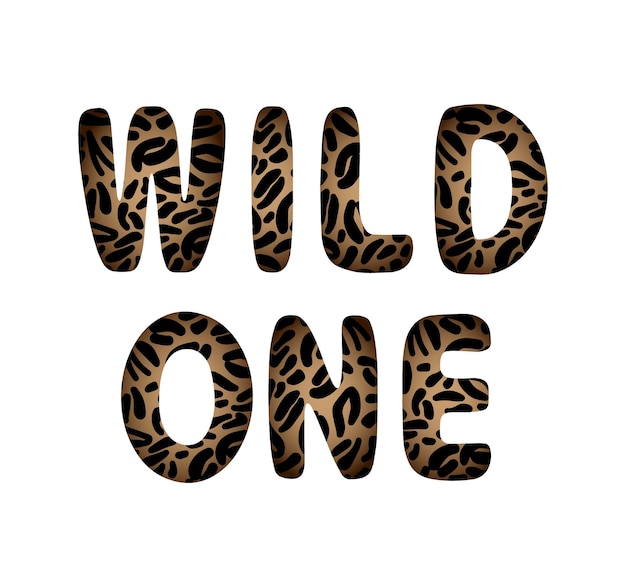 Fierce and Untamed Leopard Print Typography | Jiffy Designs
