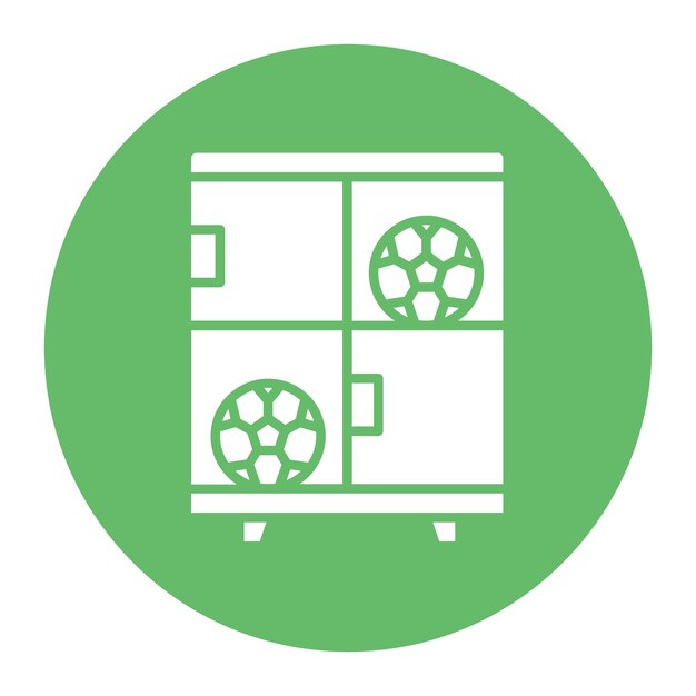 Compact Film Reel Storage Cabinet with Circular Motifs | Jiffy Designs
