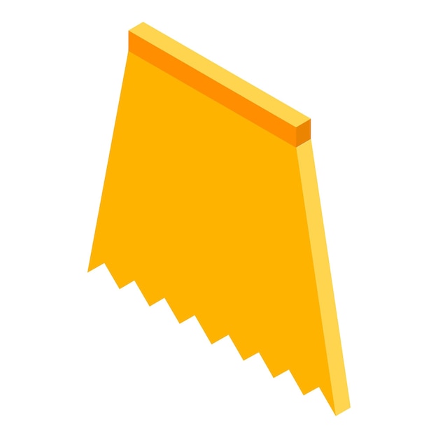 Vibrant Yellow Geometric Shape with Angled Edges | Jiffy Designs