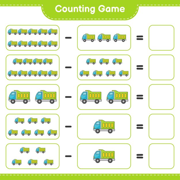 Counting Trucks and Buses on the Road | Jiffy Designs