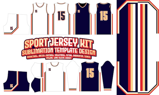 Versatile Sports Jersey Kit with Customizable Design Elements | Jiffy ...