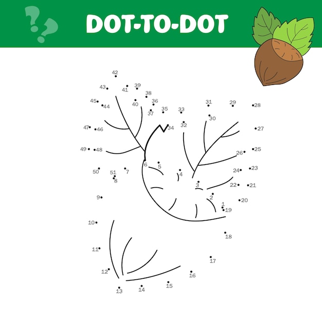 Engaging Dot-to-Dot Acorn Illustration for Creative Projects | Jiffy Designs