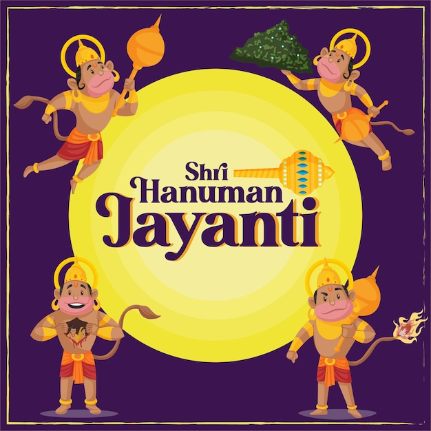 Vibrant Hindu festival scene with dancing Hanuman devotees | Jiffy Designs