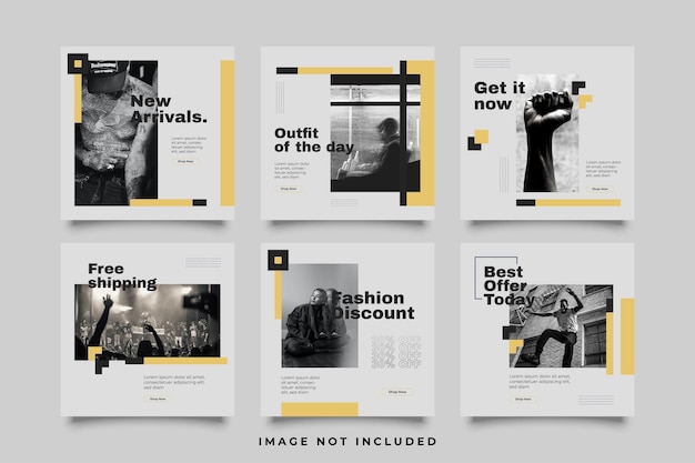 Minimalist Monochrome Posters with Bold Typographic Accents | Jiffy Designs