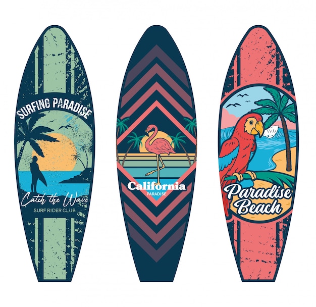 Vibrant Surfboard Collection Featuring Tropical Designs | Jiffy Designs