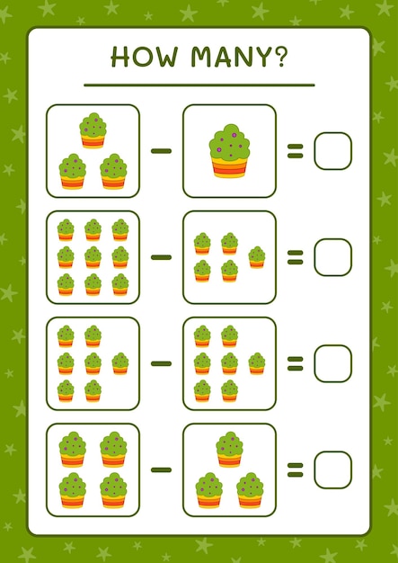 Counting Cactus Companions: A Fun Puzzle for All Ages | Jiffy Designs