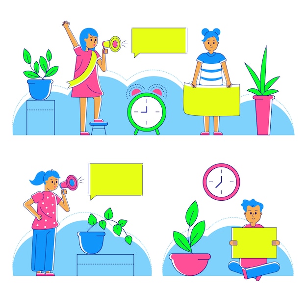 Vibrant Collection of Diverse Digital Illustrations | Jiffy Designs